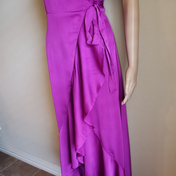 Petal Roz | Dresses | Ruffle Wrap Magenta Maxi Dress | Poshmark